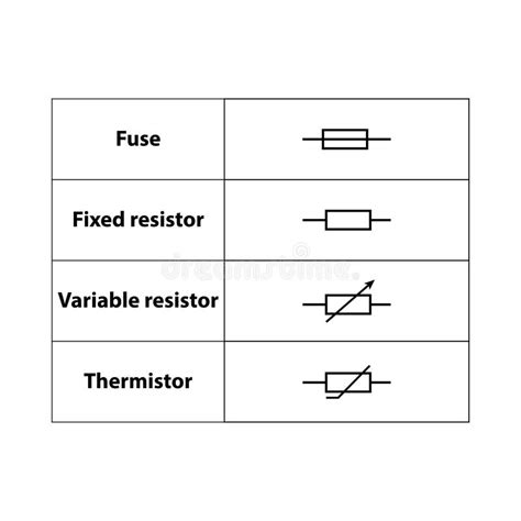 Electrical Circuit Symbols Stock Illustrations 850 Electrical Circuit Symbols Stock