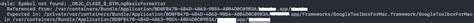 ios dyld symbol not found objc class gtmlogbasicformatter