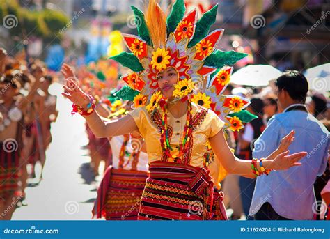 Igorot Girl Dancing On Flower Festival Editorial Image 21624128
