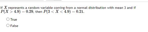 Solved If X Represents A Random Variable Coming From A