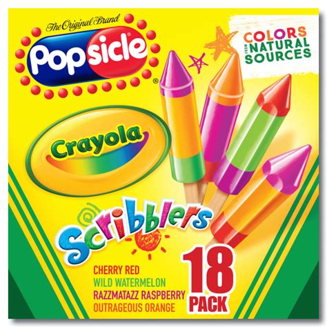Popsicle Ice Pops Crayola Scribblers 18 Ct —