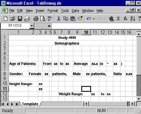 Sample Spreadsheet Template For Demographic Data Download Scientific Diagram