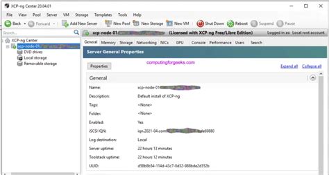 Managing Xcp Ng Hypervisor With Xencenter Xcp Ng Center Computingforgeeks