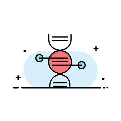 Healthcare Medical Bone Business Flat Line Filled Icon Vector Banner Template 13146287 Vector