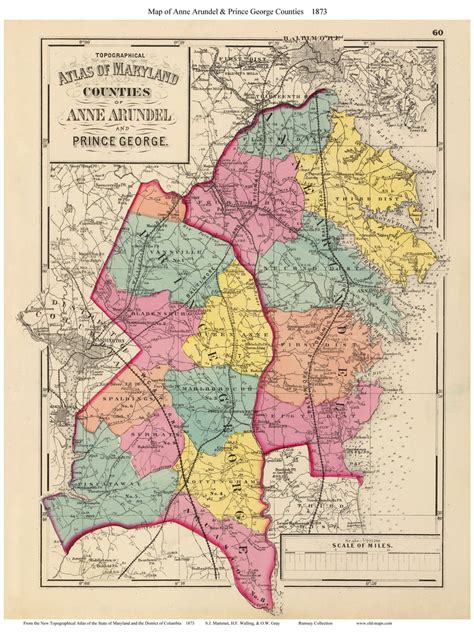 1873 Atlas Of Maryland County Maps