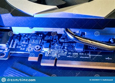 Gpu Graphics Card Close Up PC Hardware Details Stock Image Image Of