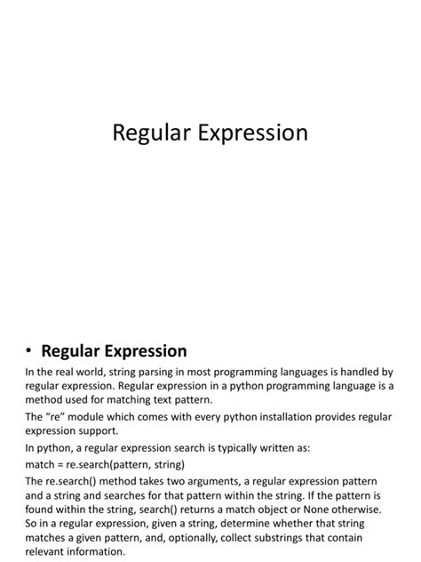 regular expression 4 download free pdf regular expression software development