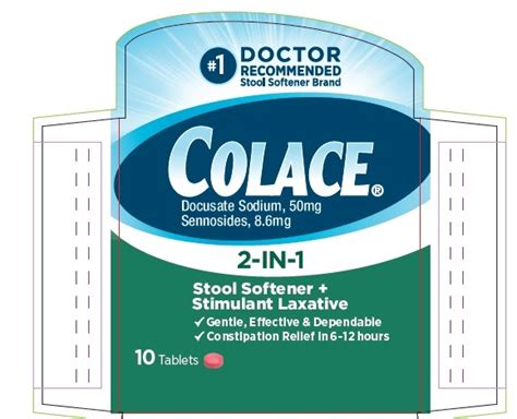 Dailymed Colace Docusate Sodium Sennosides Tablet Film Coated