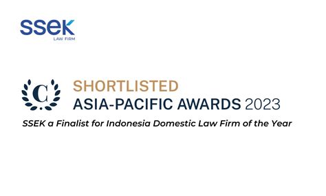 Ssek A Finalist For Indonesia Domestic Law Firm Of The Year Ssek Law Firm