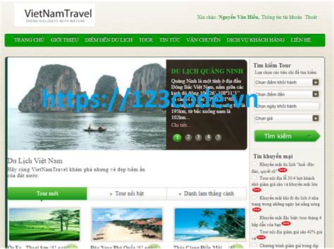 Báo cáo kèm source code website quản lý tour du lịch asp net