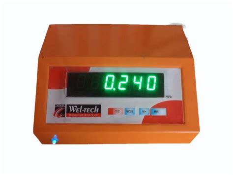 Abs Wel Tech Weighing Scale Indicator For Business Use Weighing Capacity 100 Kg At Rs 2500 In