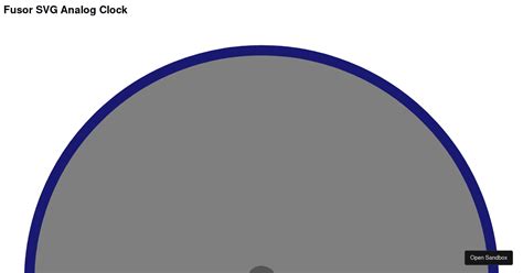 fusor analog clock jsx forked codesandbox