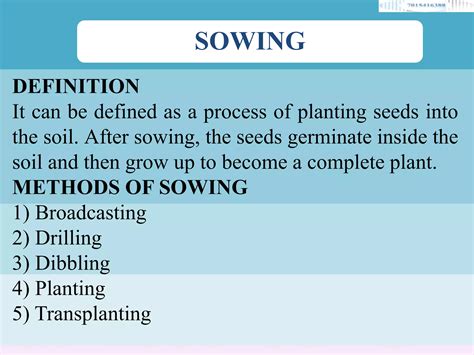 methods of sowing pptx