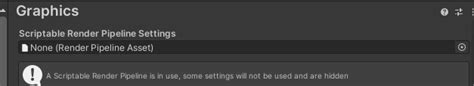 Whats The Point Of Render Pipeline Asset In Projectsettings Graphics