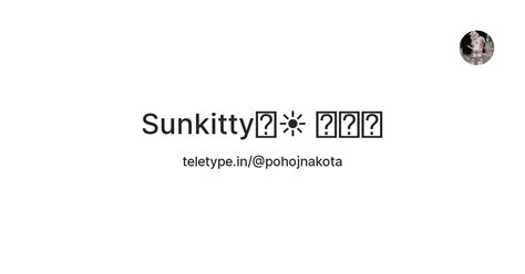 Sunkitty👑☀ 😻💃 — Teletype