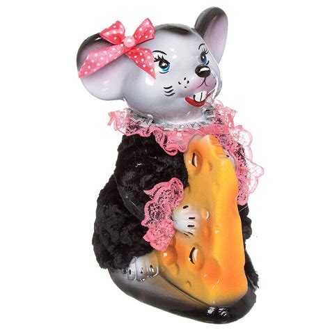 Копилка Мышка с сыром в шубке в ассортименте в Воронеже цены фото отзывы купить в интернет