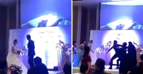 Moment Groom Reportedly Exposes Cheating Bride In Front Of Their