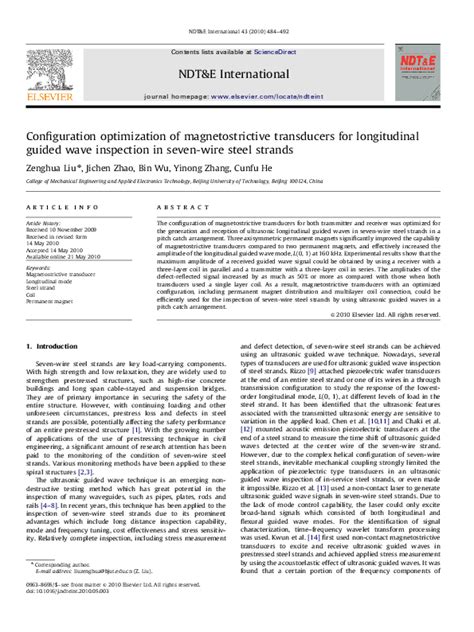 Pdf Configuration Optimization Of Magnetostrictive Transducers For