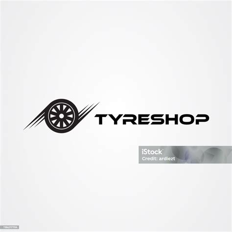 타이어 가게 로고 템플릿입니다 타이어 아이콘 벡터 그림입니다 0명에 대한 스톡 벡터 아트 및 기타 이미지 0명 고무 교통