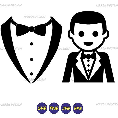 Tuxedo Svg Tux Svg File For Cricut Svg For Silhouette Cameo Inspire