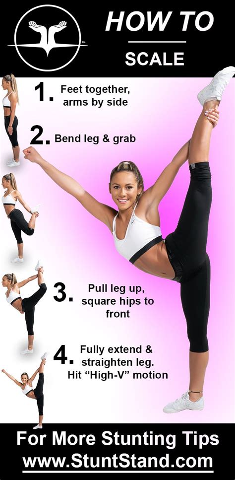 How To Do A Scale Cheerleading Workouts Gymnastics For Beginners Cheer Flexibility