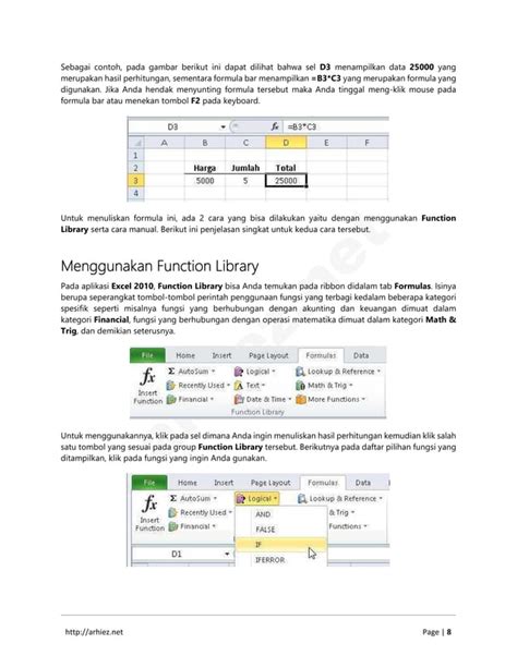 Kumpulan Formula Formual Di Excel Komplit Pdf