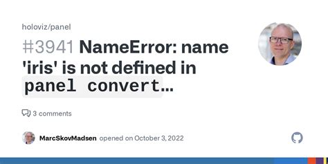 Nameerror Name Iris Is Not Defined In `panel Convert` Example