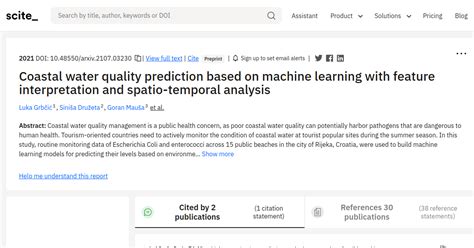 Coastal Water Quality Prediction Based On Machine Learning With Feature Interpretation And