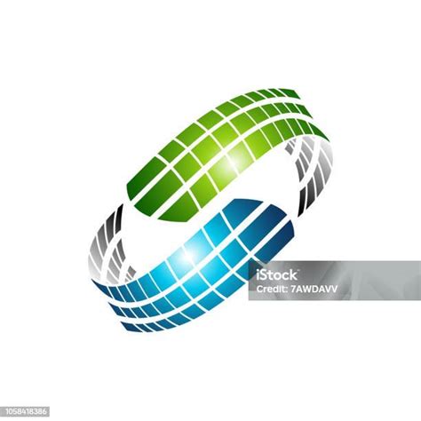 로고 추상적인 형태와 양식된 구형 표면입니다 이 로고는 글로벌 기업 세계 기술 및 미디어 및 홍보 기관에 적합 0명에 대한 스톡 벡터 아트 및 기타 이미지 Istock