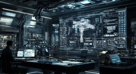 Engineers Working Together On A Robotics Project In A State Of The Art