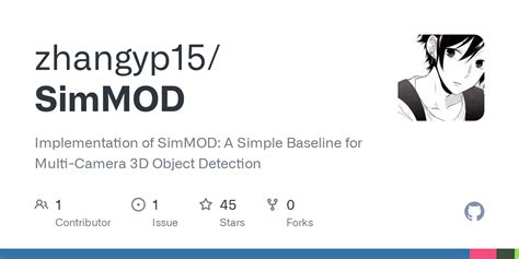 Github Zhangyp15simmod Implementation Of Simmod A Simple Baseline