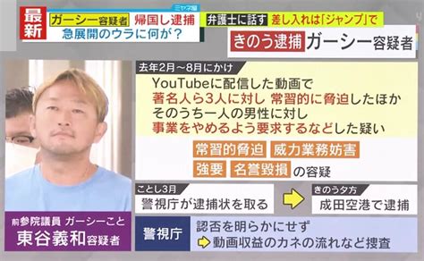 情報ライブ ミヤネ屋｜記事｜【独自解説】ガーシー容疑者の逮捕容疑「常習的脅迫」、捜査のポイントは「“常習性”の立証」量刑判断は「変な弁解をし