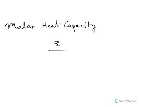 SOLVED Distinguish Between Specific Heat Capacity Molar Heat Capacity And Heat Capacity