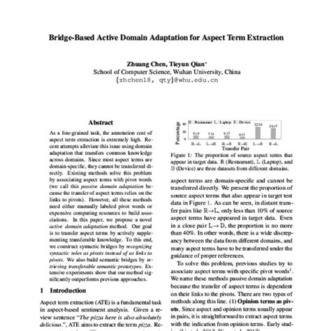 Bridge Based Active Domain Adaptation For Aspect Term Extraction Acl Anthology