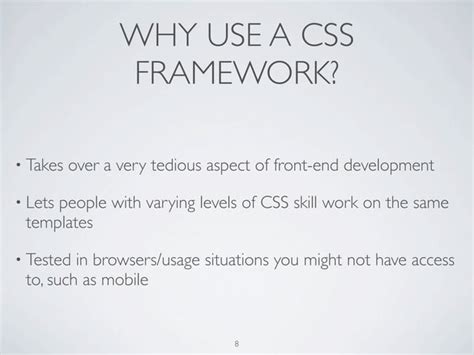 Getting Started With Css Frameworks Using Zurb Foundation Ppt