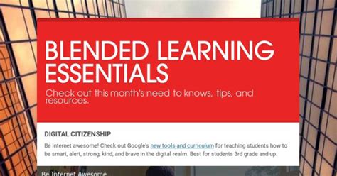 Blended Learning Essentials Smore Newsletters