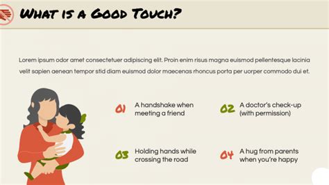 Free Good Touch Bad Touch PowerPoint And Google Slides Template PPT Slides