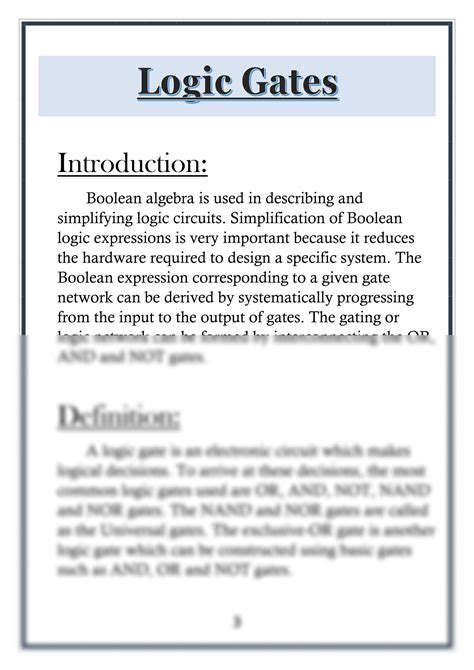 Solution Logic Gates Analog And Digital Electronics Studypool