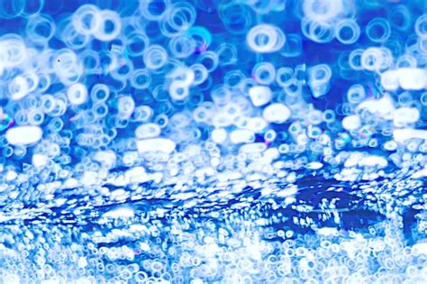 Premium Photo Background Bokeh Blue Rings Texture Blurred Background Defocusing Blue Abstract