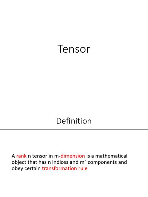 Understanding Rank N Tensors And Matrices Pdf