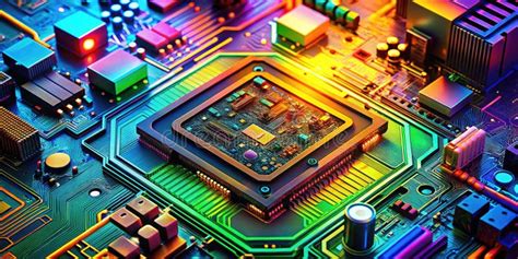 A Stunning Visual Deep Dive Into The Intricate World Of A Modern Motherboard A Detailed