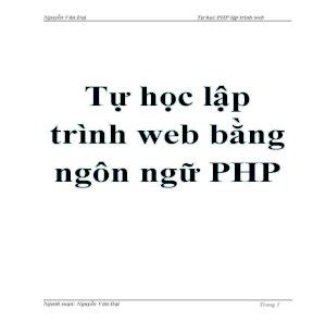 tự học php lập trình web nguyễn văn đại