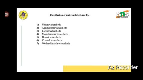 Types And Classification Of Watershed Youtube