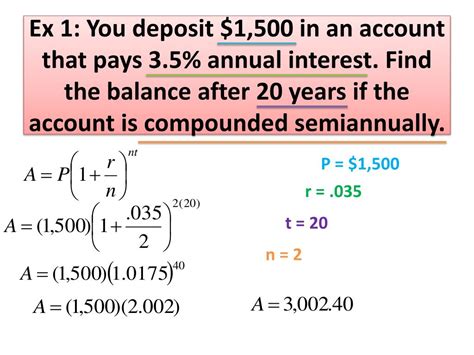 Ppt Compound Interest And Other Real World Applications Powerpoint
