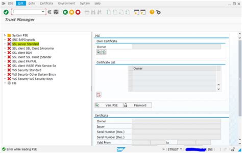 Solved Validity Of Certificate With Pse Type Server Ssl