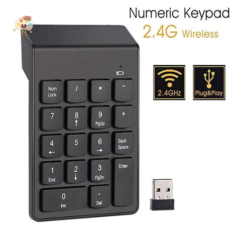 Lon Wireless G Mini Usb Keys Number Pad Numeric Keypad Keyboard For Pc Laptop Ph Shopee