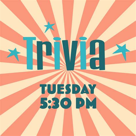 Trivia Tuesdays Boring Rose Brewing