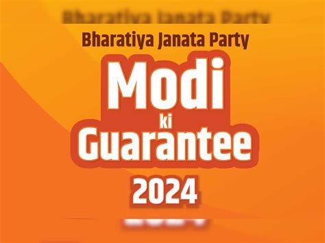 Bjp Manifesto 2024 Contains 24 Modi Ki Guarantees Heres The Full