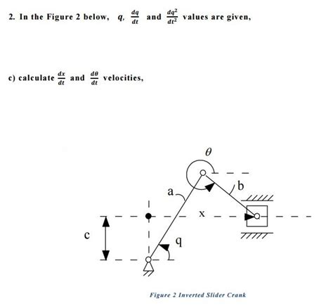 Solved 2 In The Figure 2 Below Q Dq Dt And Dq 2 Dt 2 Chegg Com
