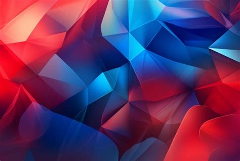 Premium Ai Image Blue Red Abstract Background Generative Ai